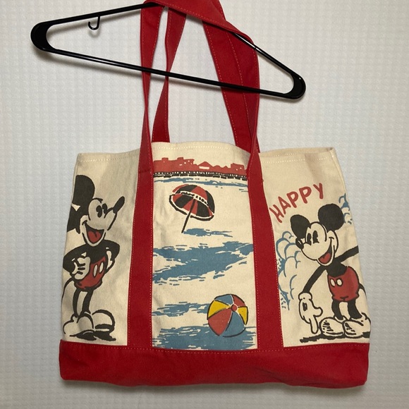 Disney | Bags | Disney Canvas Tote Beach Travel Bag Women | Poshmark